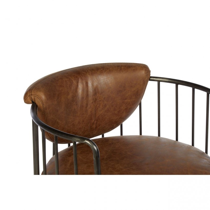Caged Aviator Tan Leather Armchair • UK, US & Canada