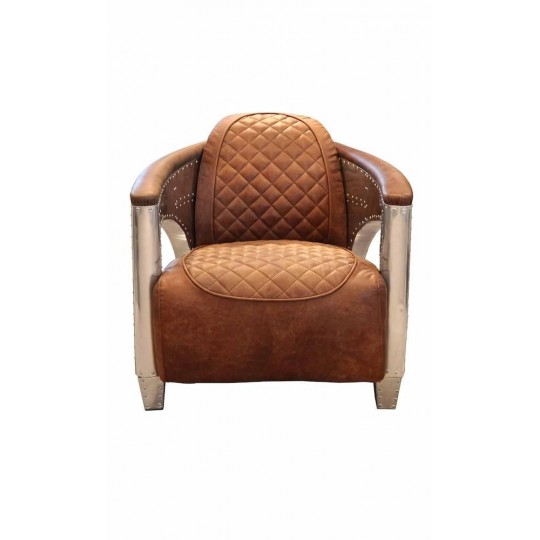Retro - Designer Aviator Leather Armchair | Cinema Room Chairs UK