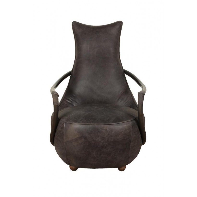 Maverick Relax Distressed Leather Snug Armchair Upholstered Tan Brown ...