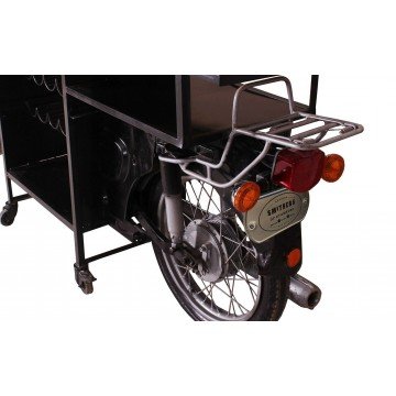 Legendary Motorcycle Bar – Upcycled Bike & Reclaimed Wood for Home or Venue