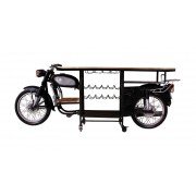 Legendary Motorcycle Bar – Upcycled Bike & Reclaimed Wood for Home or Venue