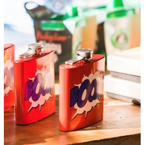 BOOM Hip Flask Comic Book Gifts - Smithers of Stamford