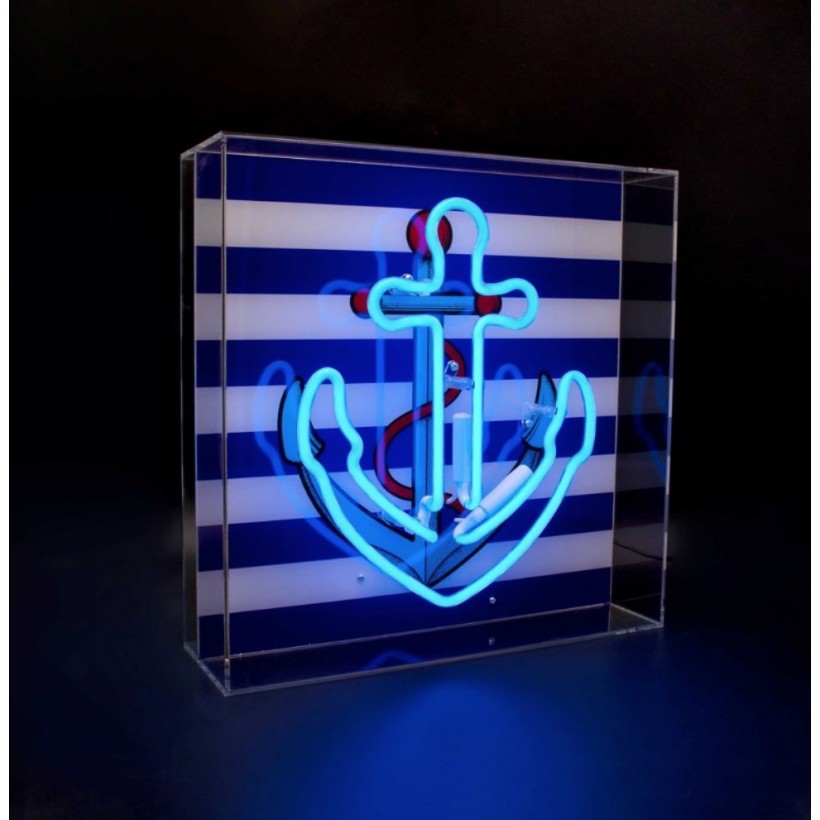 Anchor Neon Sign Blue - Smithers
