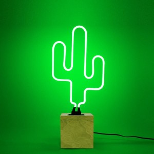 Cactus Neon Light – Real Glass Neon Sign with Argon Glow