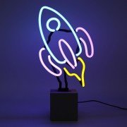 Rocket Neon Light – Real Glass Neon for Kids’ Bedrooms | Smithers London