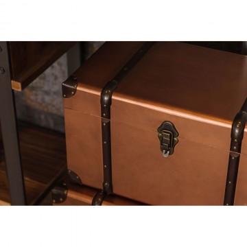Vintage RETRO Style Copper Storage Chest Trunks Bedroom Accessories