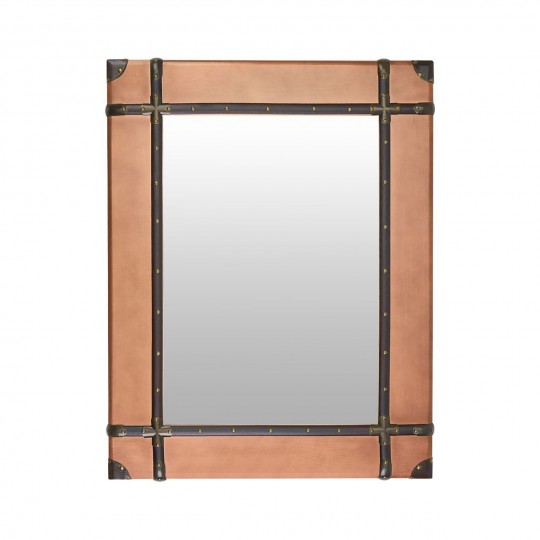 Retro Aviator Large Copper Mirror Wall Hallway Bedroom, Kitchen, Office