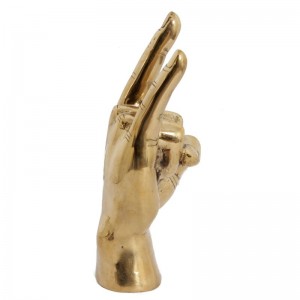 Brass Hand Sculpture – V Sign, Rock On, High Five & More | Smithers
