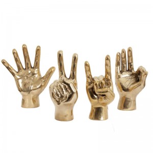 Brass Hand Sculpture – V Sign, Rock On, High Five & More | Smithers