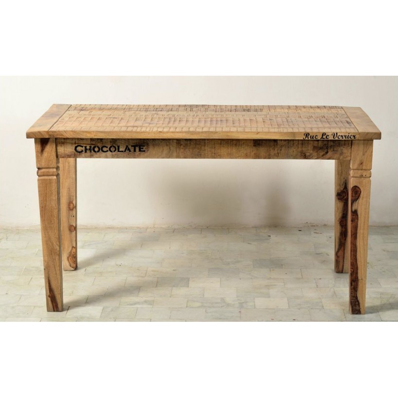 Farm House Rustic Dining Table * Large Sold Timber L 140 cm x W 70