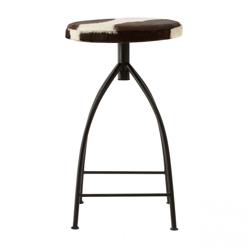 Cowhide Bar Stool - Smithers of Stamford