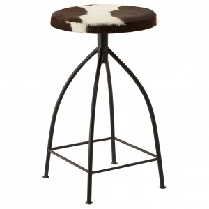 Cowhide Bar Stool - Smithers of Stamford