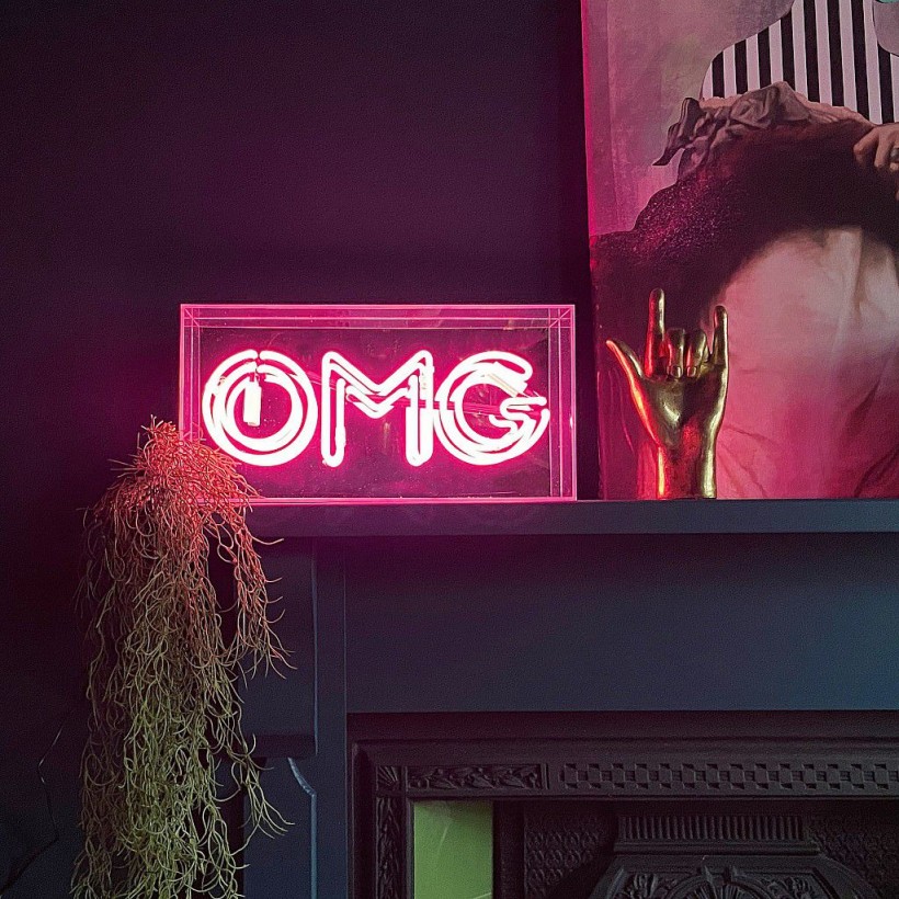 OMG Pink Neon, Wall Light Sign • UK, US & Canada