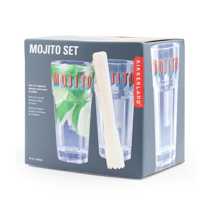 Mojito COCKTAIL Glass Set Gifts For Her at Christmas • Smithers of ...