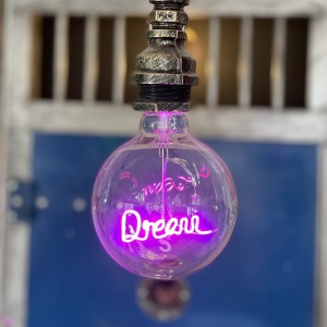 Luxury Neon Pendant Light Bulbs – Retro-Inspired Bedroom Lighting