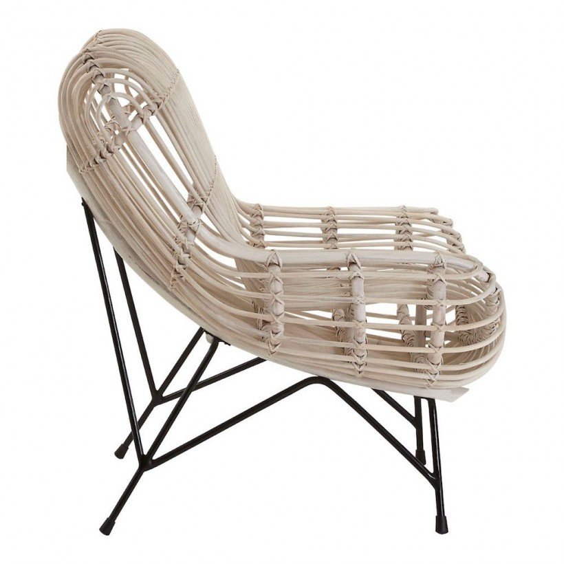 Rattan Chair * Bleached skeletal design