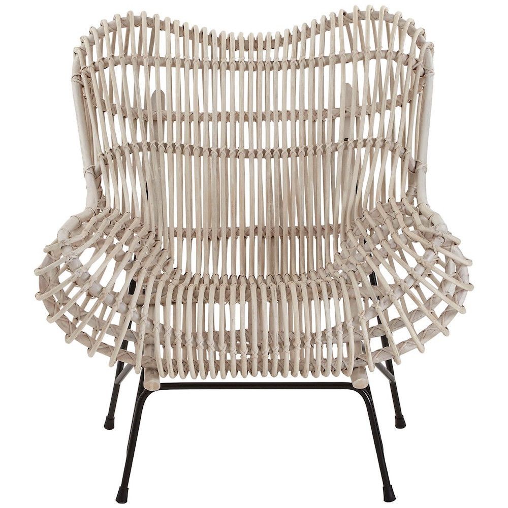 Rattan Chair * Bleached skeletal design