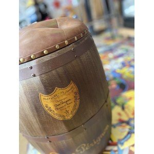 Wine Barrel leather Stool | Dom Perignon - Smithers