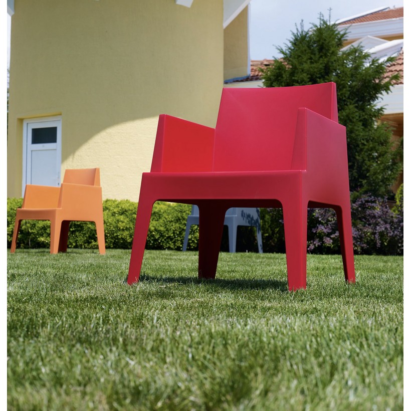 Stackable Patio Outdoor Garden RED Outdoor Chairs | Strong Commercial ...