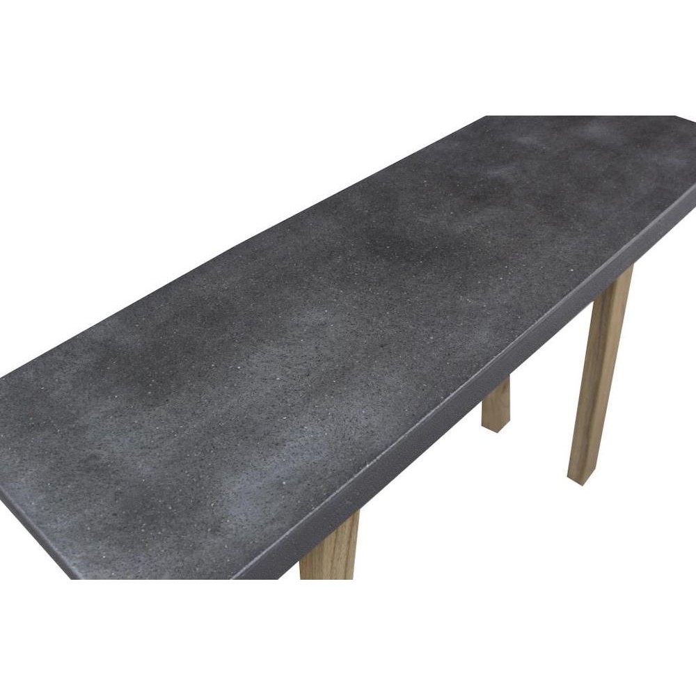 Summit Console Table - Contemporary Concrete With Rustic Style
