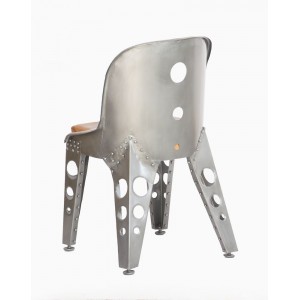 Aviator Chair With Tan Leather Seat