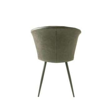 Smithers: Green Leather Dining Room Chairs
