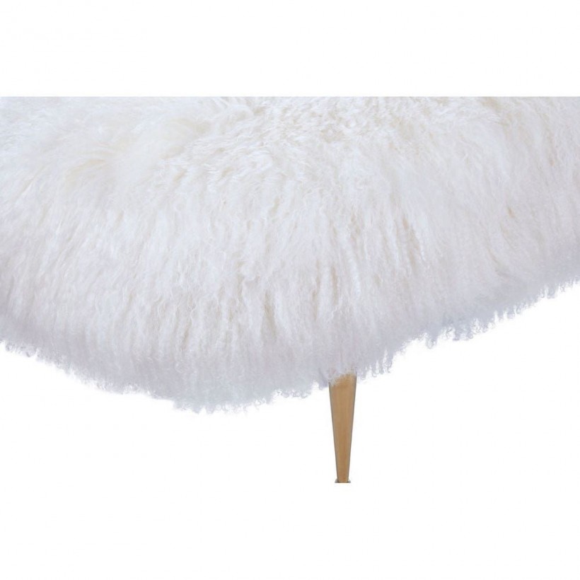 Sheepskin Bench - Fluffy - Wool Bedroom by Smithers of Stamford - UK