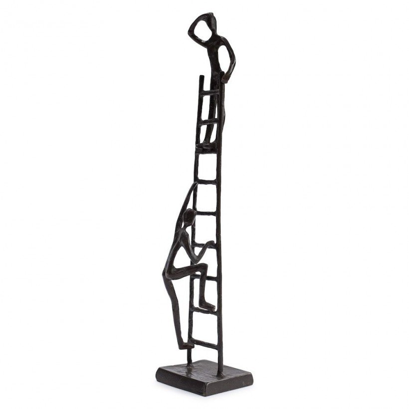 Solid Bronze Corporate Ladder Sculpture - Smithers Of Stamford UK
