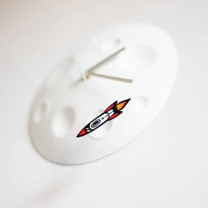 White Clock Boys Bedroom Wall