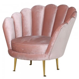 Gatsby Pink Shell Backed Chair - Smithers