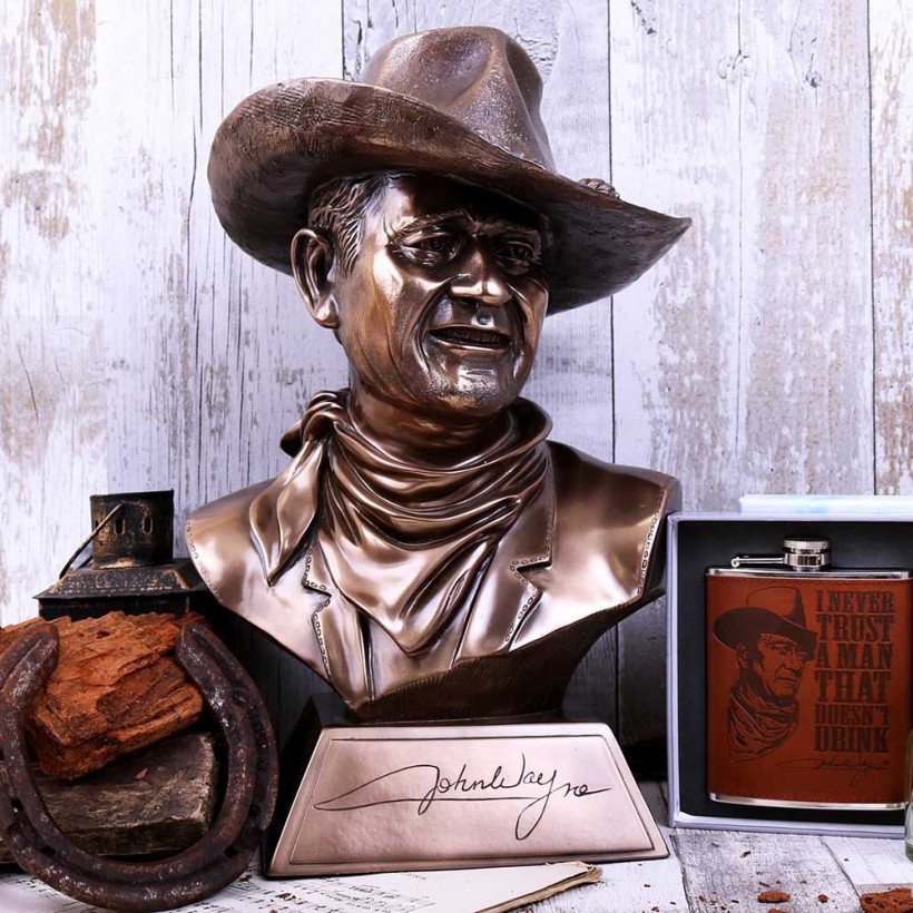 Large Bronze John Wayne Bust | Nemisis NOW