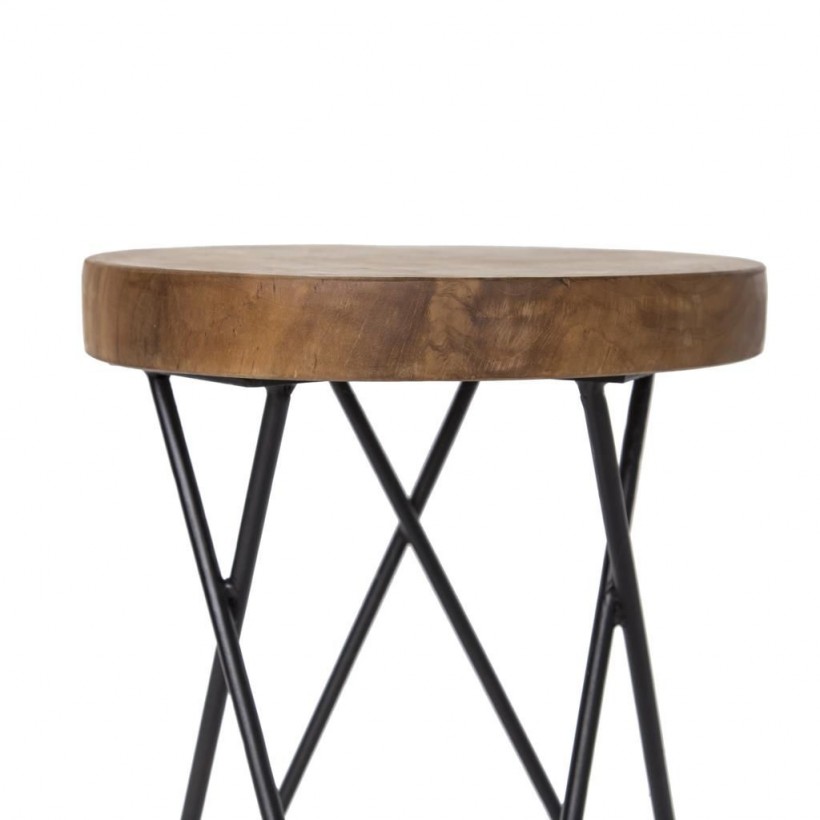 Spectron Wood and Metal Side Table | Smithers of Stamford