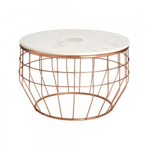 Caged Copper Wire Coffee Table - Smithers of Stamford