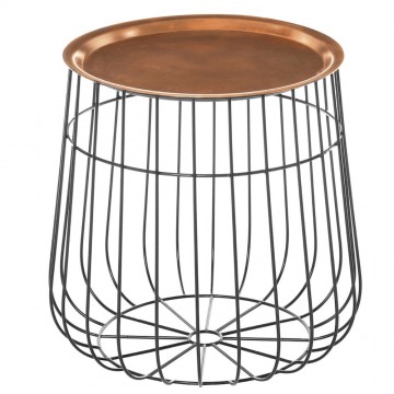 Caged Copper Wire Coffee Table - Smithers of Stamford