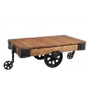 Railway Cart Coffee Table – Rugged Industrial Style by Smithers