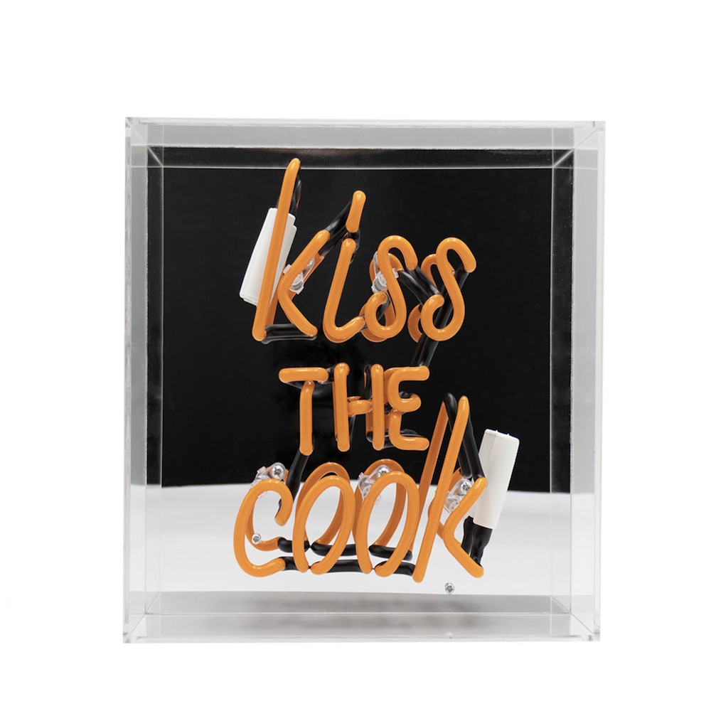 Kiss the Cook Neon Sign – Retro Kitchen Glow for Rebels | Smithers