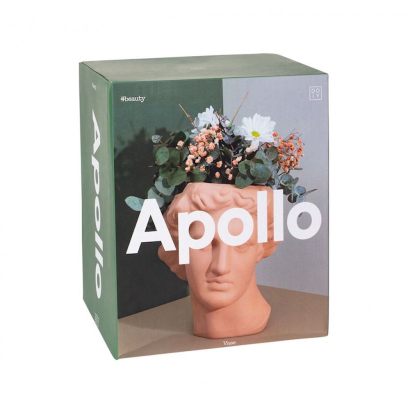 Apollo Bust Vase - Terracotta • online store Smithers of Stamford UK