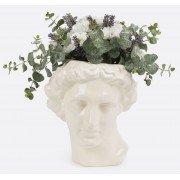 Apollo Bust Vase - White