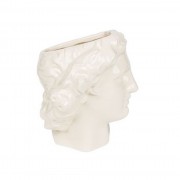Apollo Bust Vase - White