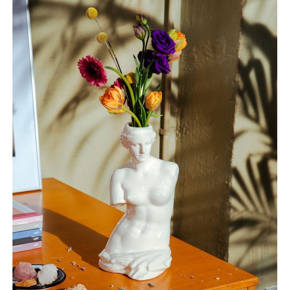 Venus Body Vase - White