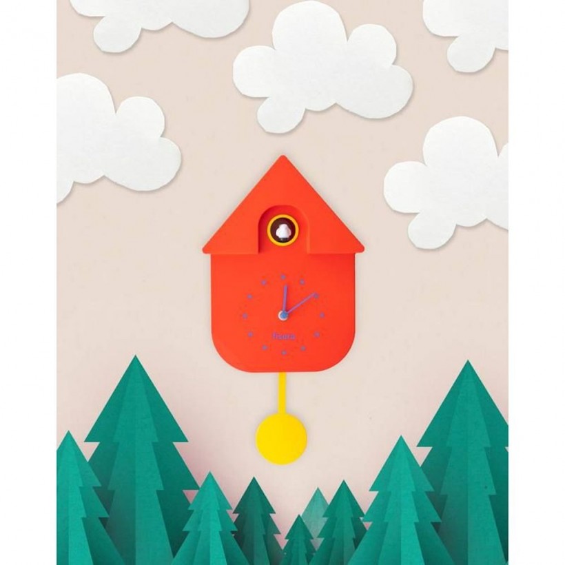 Red Cuckoo Clock - Modern Take On A Swiss Classic