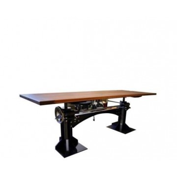 Wind Up Rustic Retro Industrial Adjustable Dining Table - Bar Tables