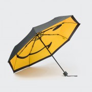 Black Umbrella - Happy Smiley Face Yellow | Smithers of Stamford