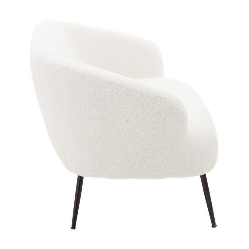 Teddy Sofa – Fluffy White 2 Seater Bedroom Sofa | Smithers