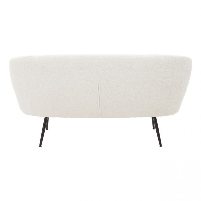 Teddy Sofa – Fluffy White 2 Seater Bedroom Sofa | Smithers