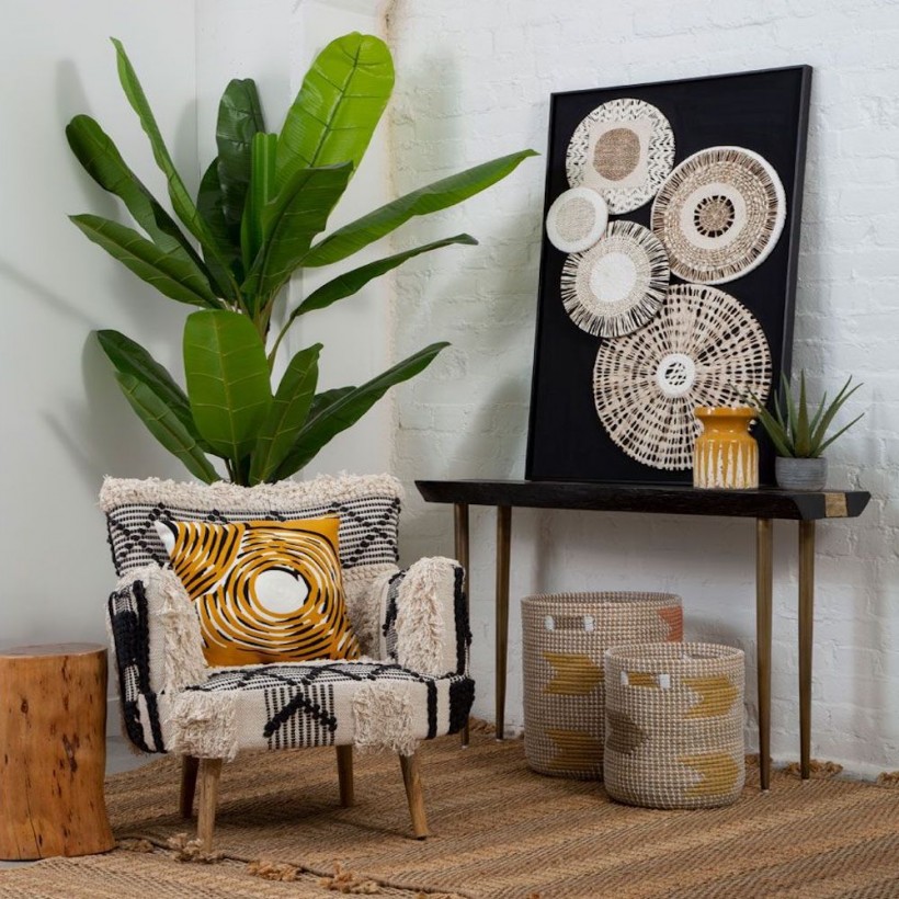 Accent Boho Armchair: Bohemian Style - Smithers