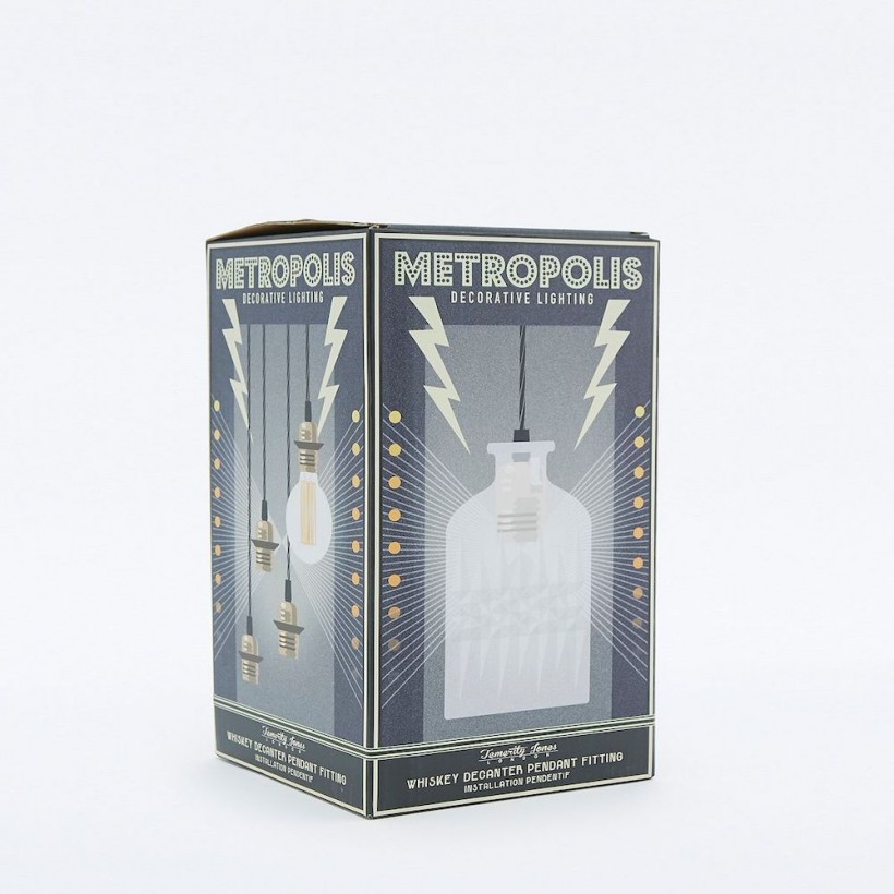 Metropolis Whiskey Decanter Pendant Light - Temerity jones