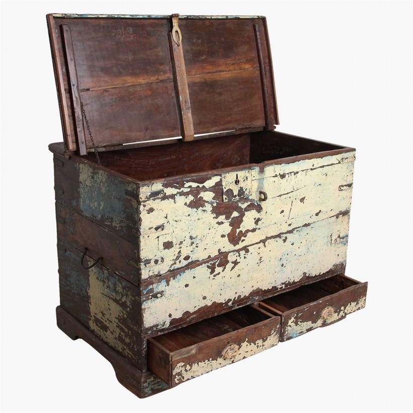 Antique Storage Chest With Drawers - Smithers • UK, US & Canada