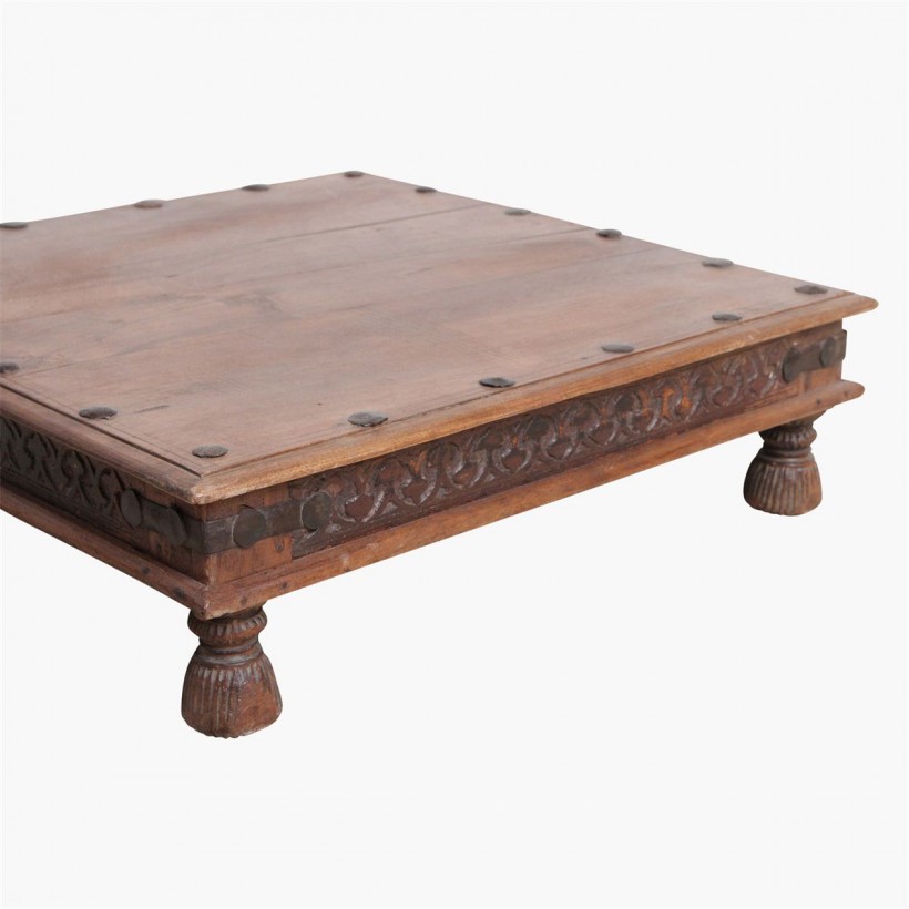 Low Antique Rustic Coffee Table - Smithers