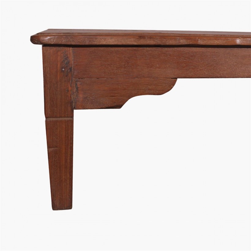 Long and Narrow Antique Hand Carved Coffee Table - Smithers of Stamford